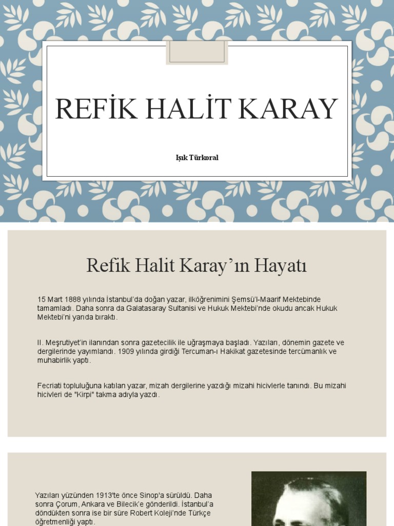 Refik Halit Karay | PDF