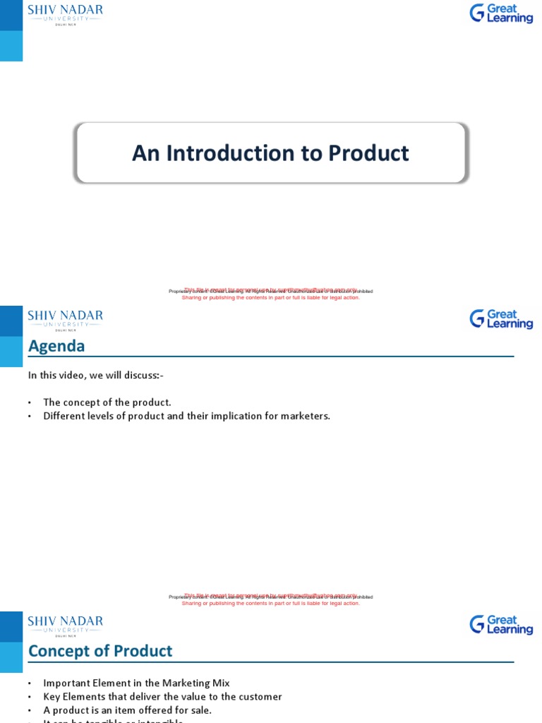 An Introduction To Product | PDF