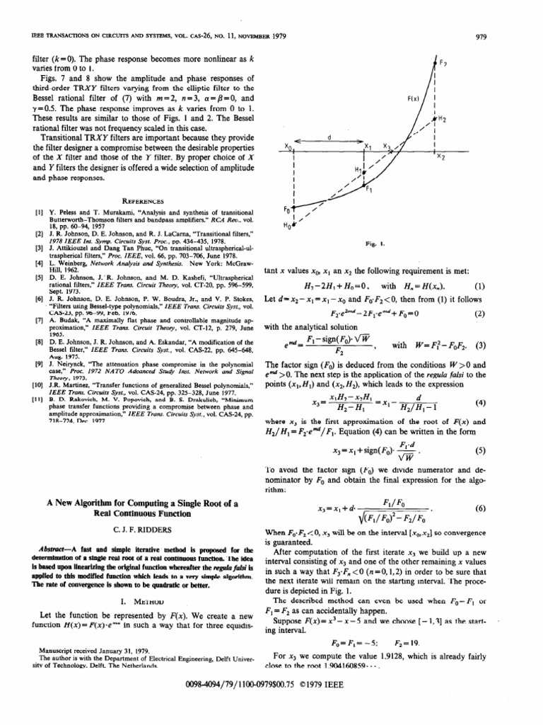 A New Algorithm For Computing A Single Root Of A Real Continuous