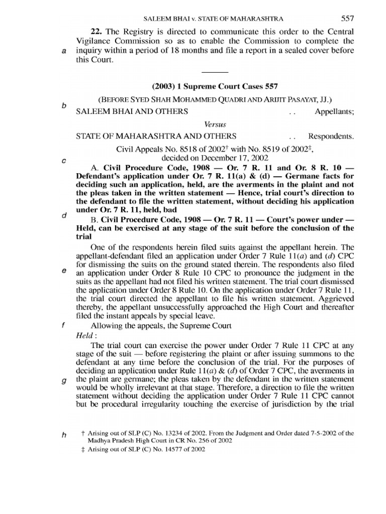Saleem Bhai & Ors Vs State of Maharashtra | PDF