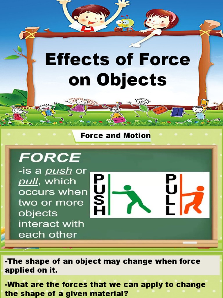 Effects of Force On Object | PDF