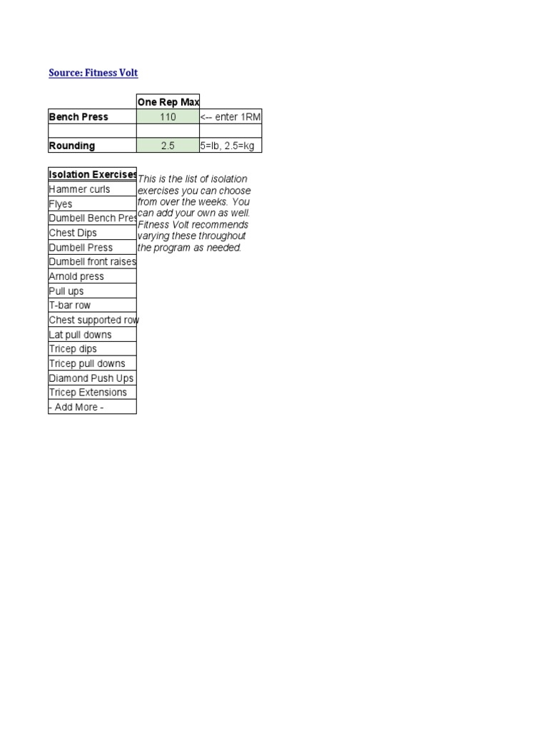 4 Week Bench Press Pyramid Uhjsk | PDF | Weight Training | Strength ...