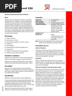 Nitoproof 600 PF Waterproofing Guide | PDF | Concrete | Water