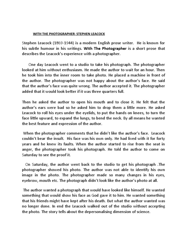 With The Photographer | PDF