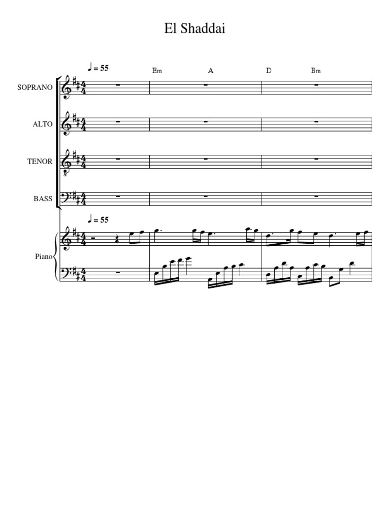 Esgmm El Shaddai (Satb) | PDF