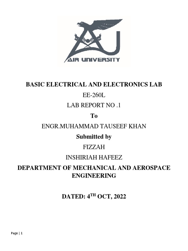 LAB REPORT NO 1 New | PDF | Amplitude | Computer Engineering