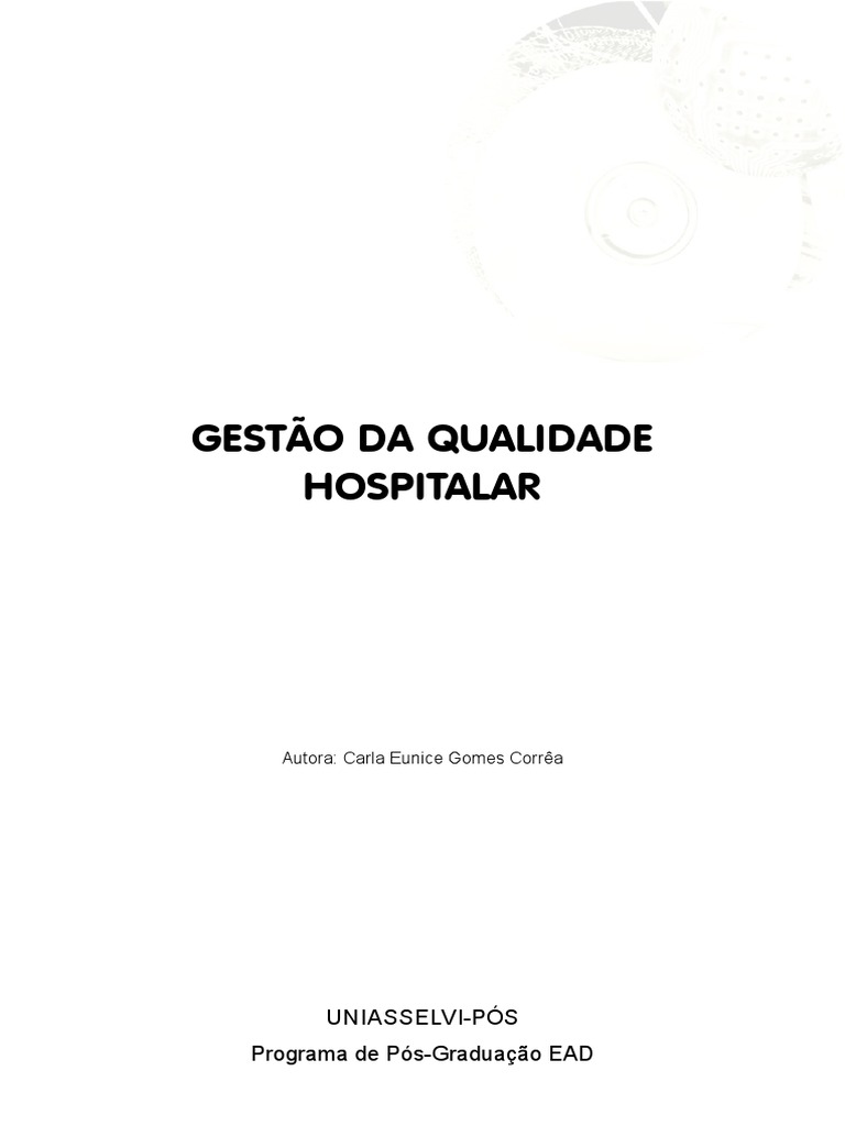 Gestão Da Qualidade Hospitalar | PDF