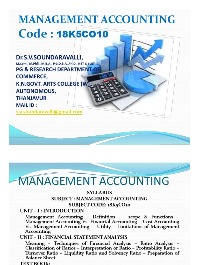 Management Accounting | PDF | Dividend | Net Income