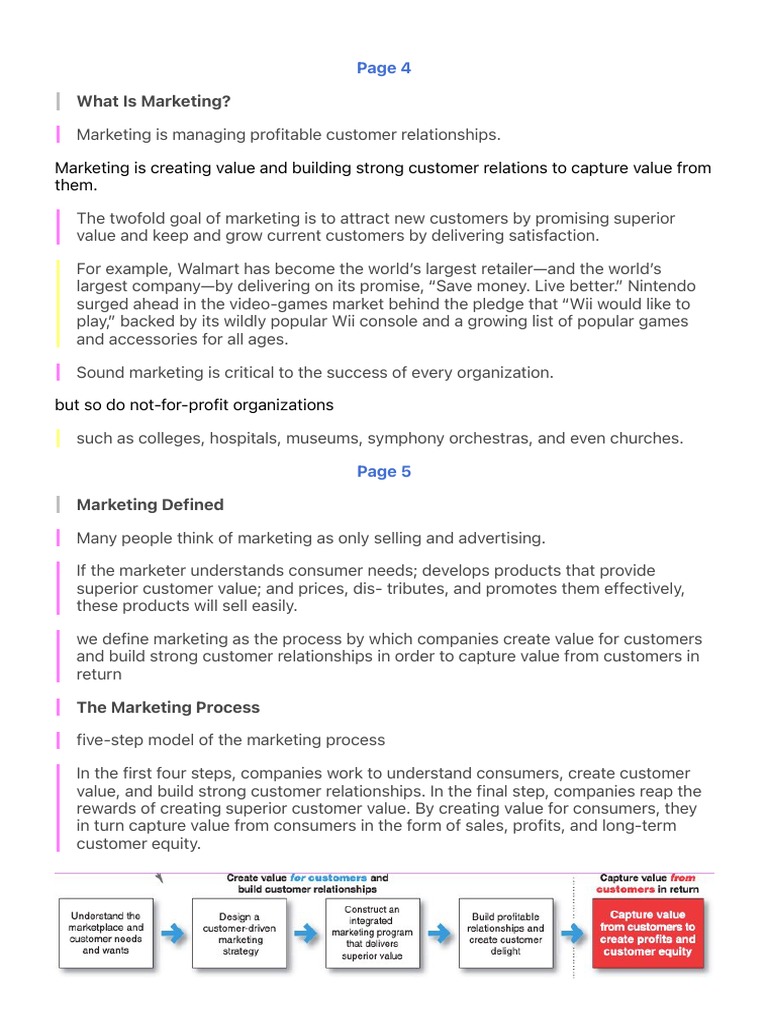 Chapter 1 (Marketing Updated) | PDF | Marketing | Customer