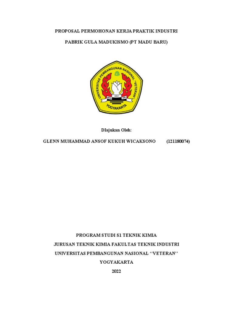 Proposal Kerja Praktek Industri | PDF