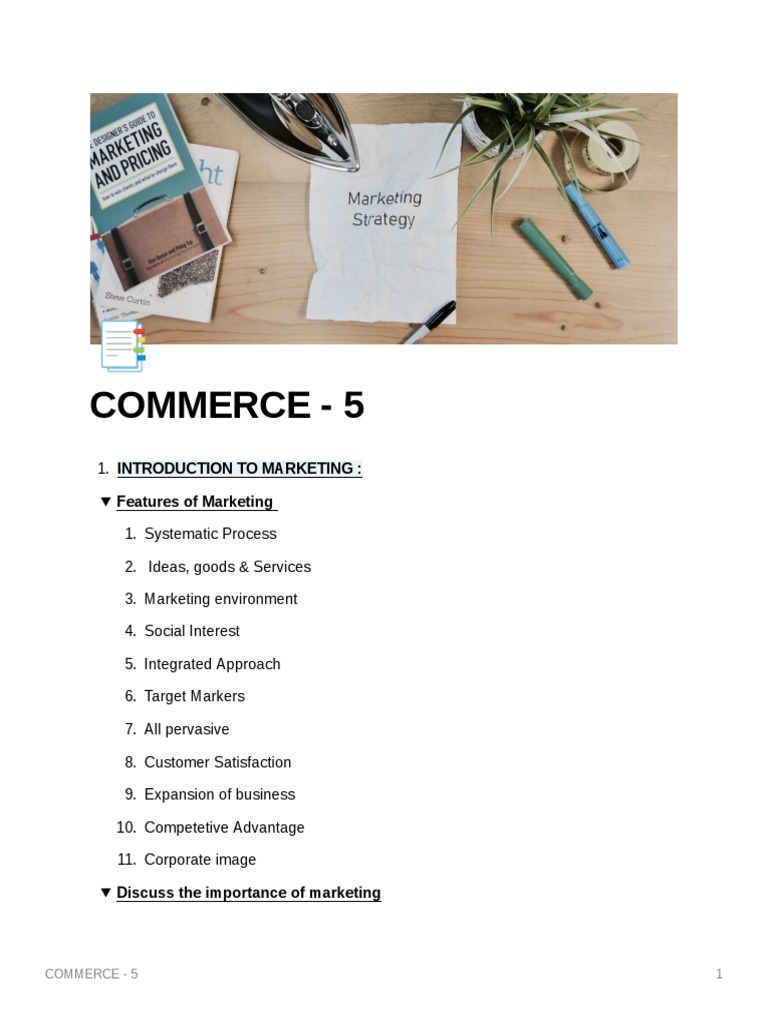 Commerce Notes | PDF | Marketing | Customer Relationship Management