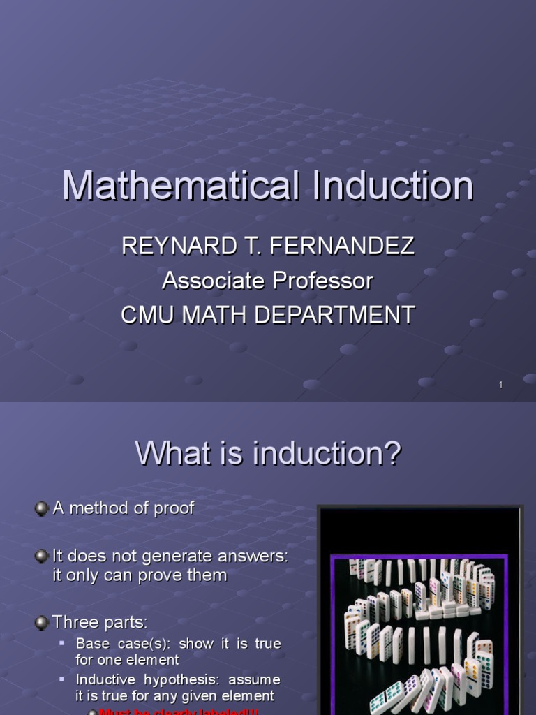 Mathematical Induction | PDF | Mathematical Concepts | Mathematics