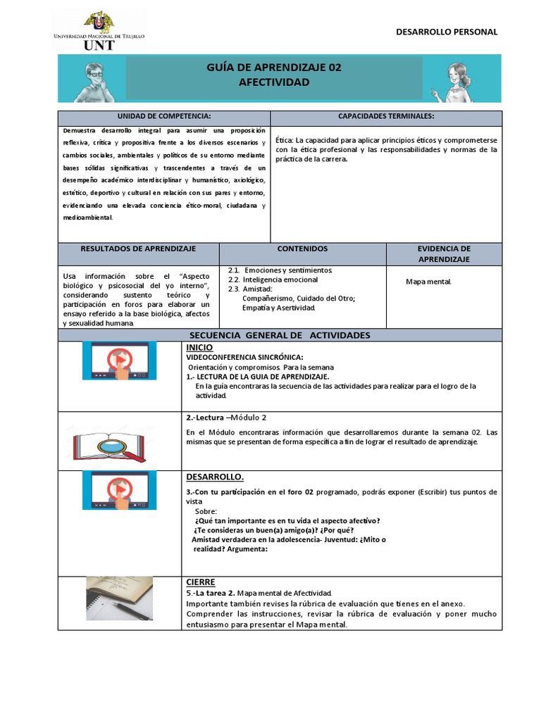 Guía de Aprendizaje-2 | PDF | Aprendizaje | Las emociones