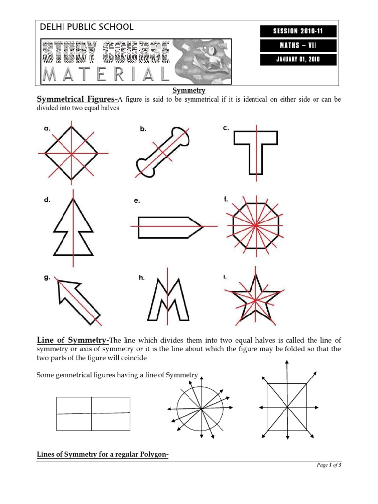 Symmetry in Geometrical Figures | PDF | Rectangle | Triangle