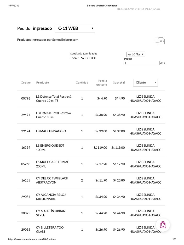 Belcorp Imprimir | PDF