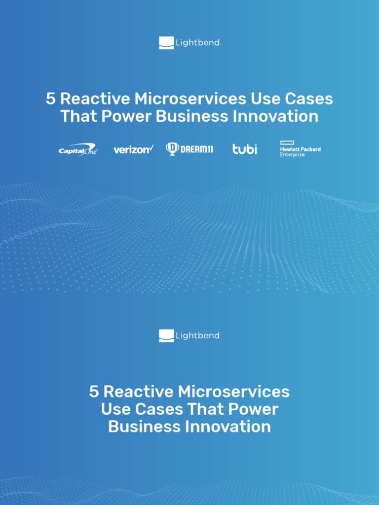 LB Ebook 5 Reactive Microservices v1 | PDF | Cloud Computing | Internet Of Things