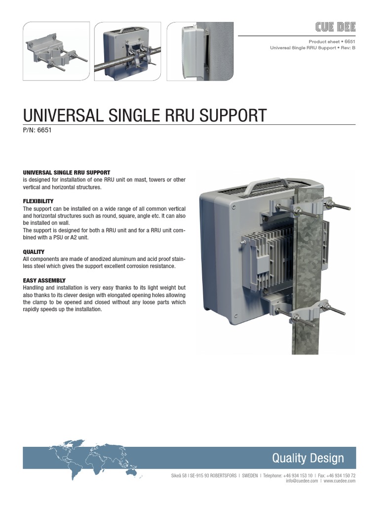 Universal Single RRU Support | PDF | Manufactured Goods