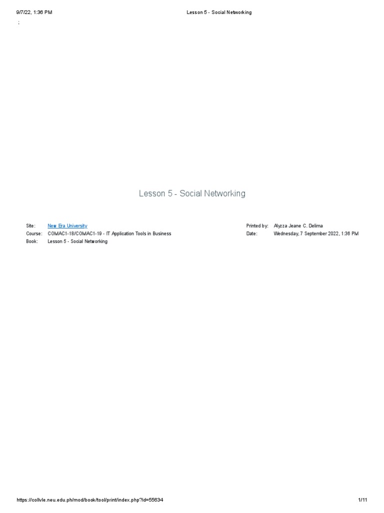 Understanding Social Networking Basics | PDF | Social Networking ...
