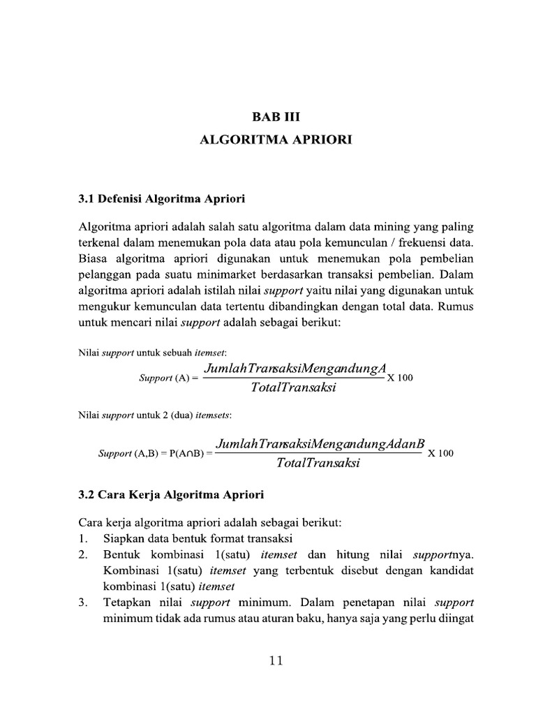 Data Mining Algoritma Apriori | PDF