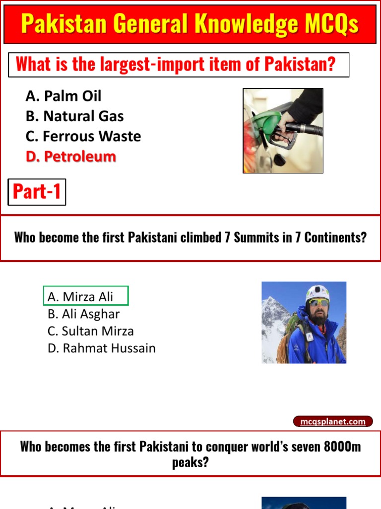 Pakistan GK 2022 | PDF | Pakistan | Government Of Pakistan