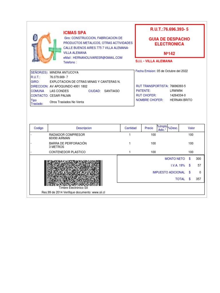 Guia 142 Antucoya-Icmas | PDF