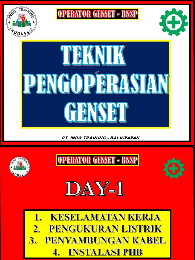 Pelatihan Operator Genset | PDF