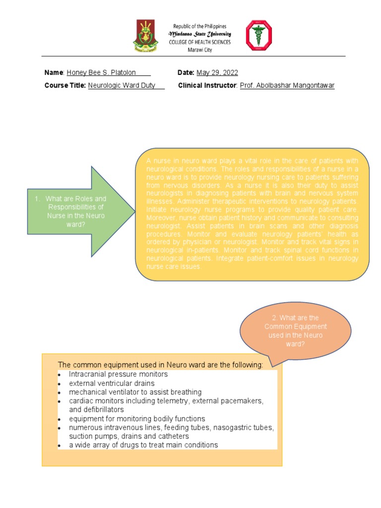 Written Report Neuro | PDF | Neurology | Medicine