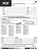 B2 FCE Answer Sheet - Listening | PDF | Educational Assessment And ...