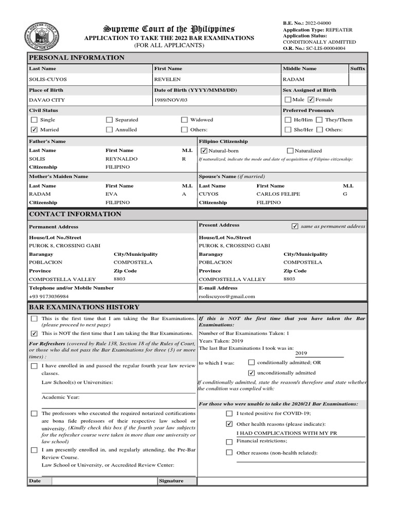 Application Form | PDF | Birth Certificate | Notary Public