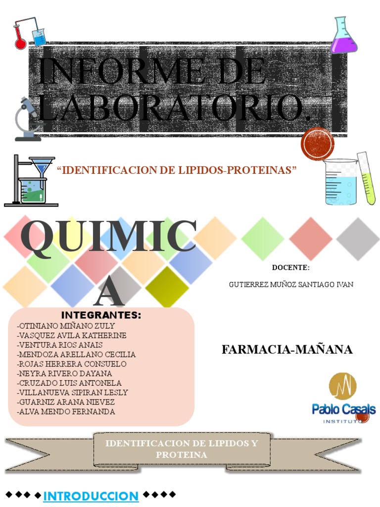 Informe de Laboratorio Final | PDF | Lípido | Proteínas