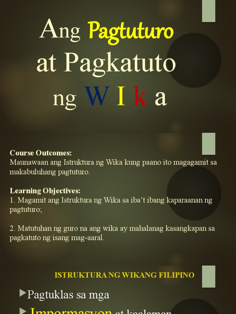 Filipino 101 - Aralin 2 | PDF