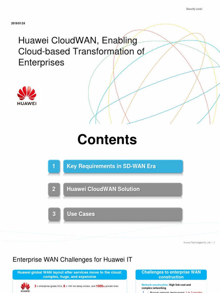Huawei CloudWAN: Transforming Enterprise SD-WAN | PDF | Computer ...