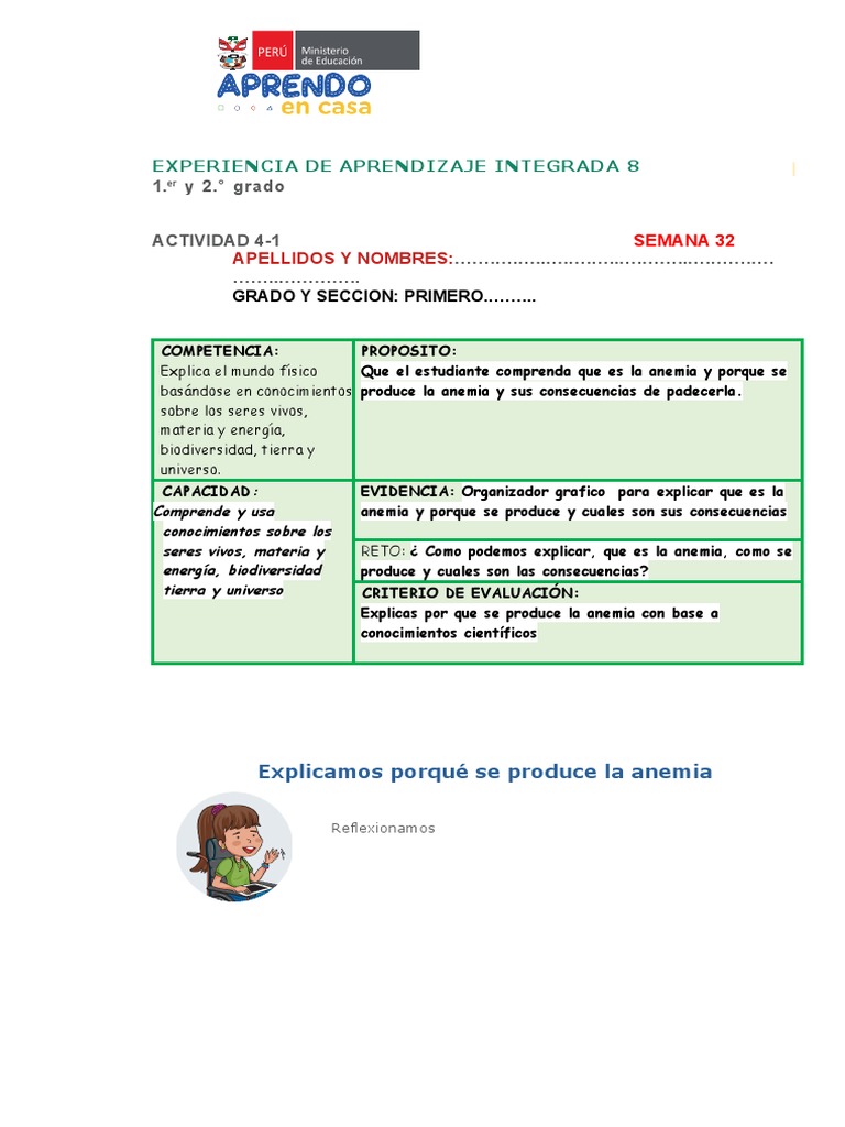 Exp8 Semana 32 - 1 | PDF | Hierro | Dieta