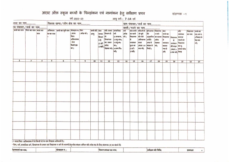 शारदा प्रपत्र | PDF