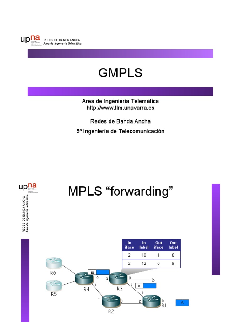 GMPLS | PDF | Redes | Cambio de etiquetas multiprotocolo