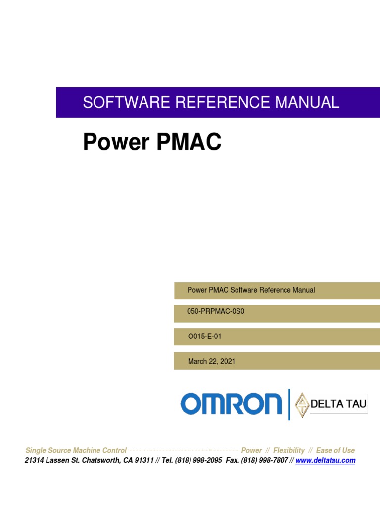 Software Reference Manual Example