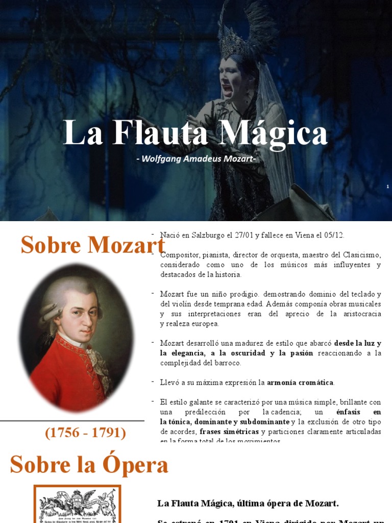 La Flauta Magica - Mozart | PDF | Wolfgang Amadeus Mozart | Música clásica