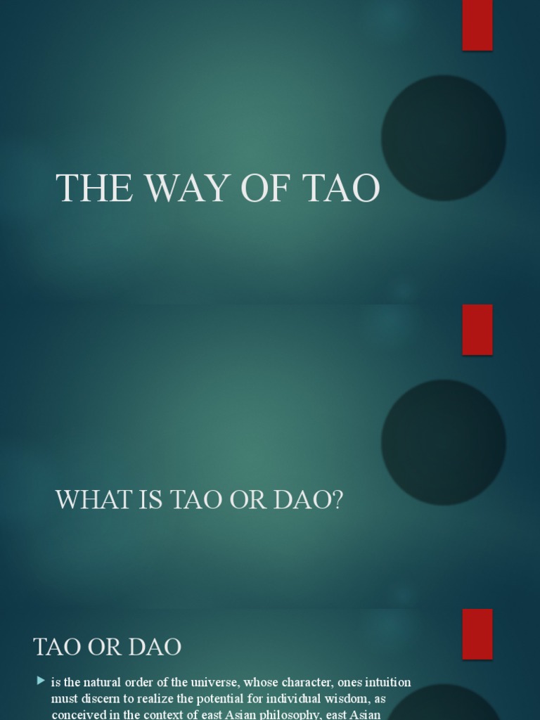 The Way of Tao | PDF | Tao | Laozi
