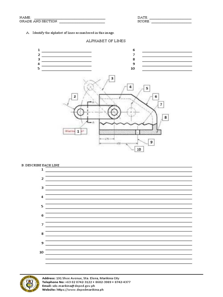 Alphabet of Lines Activity Sheet | PDF