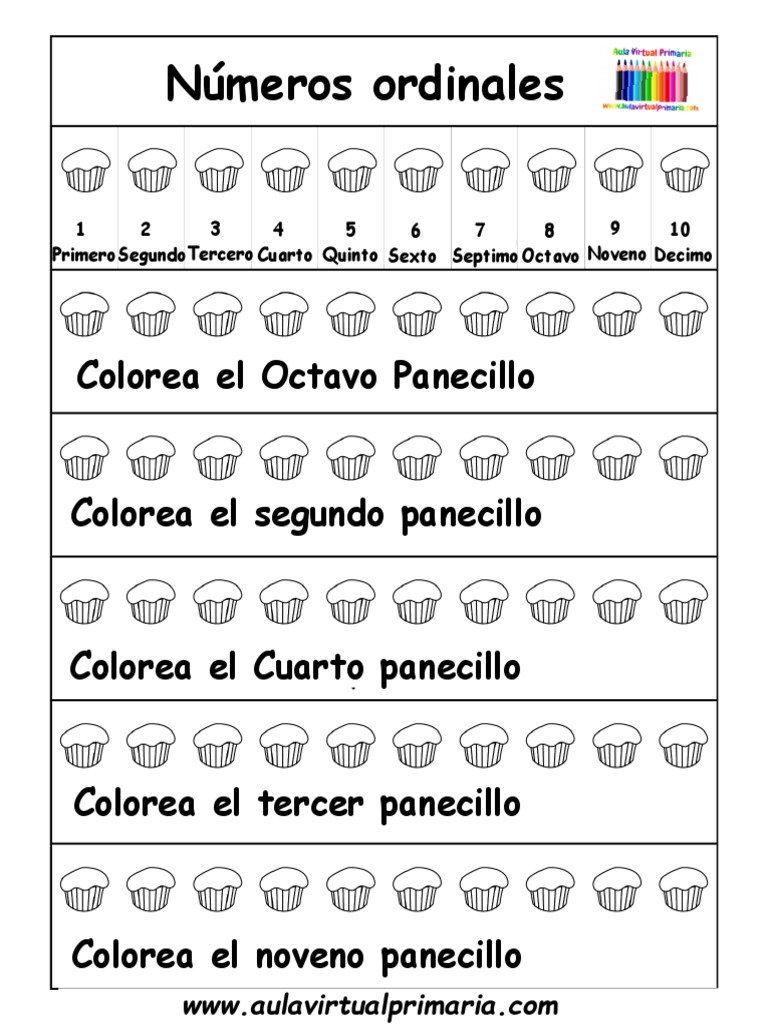 Numeros Ordinales | PDF