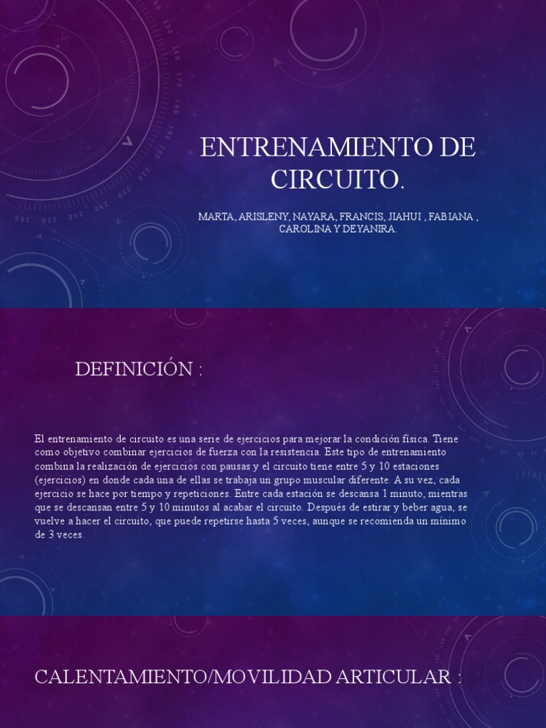 Entrenamiento de Circuito | PDF