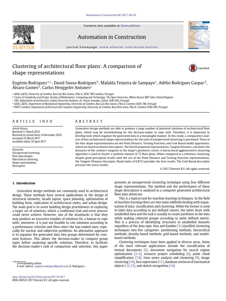 Automation in Construction | PDF | Cluster Analysis | Shape