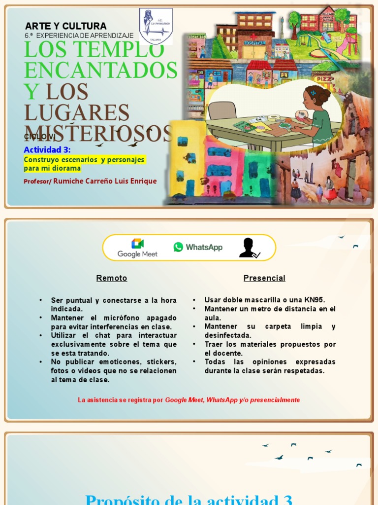 S29 - CVI-EDA6-ACT3-PPT - Construyo Escenarios y Personajes | PDF