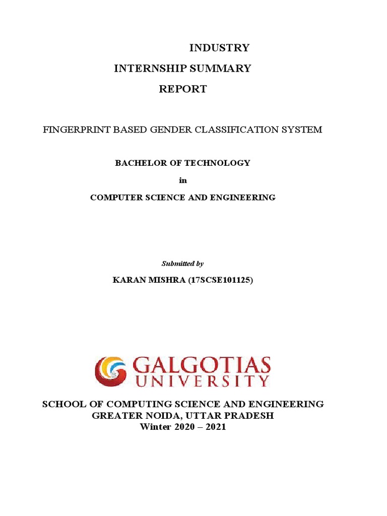 Fingerprint Based Gender Classification Using Minutiae Extraction and Machine Learning ...