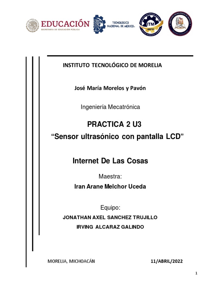 Practica 2 U3 Jonathan e Irving | PDF | Micrófono | Diodo emisor de luz