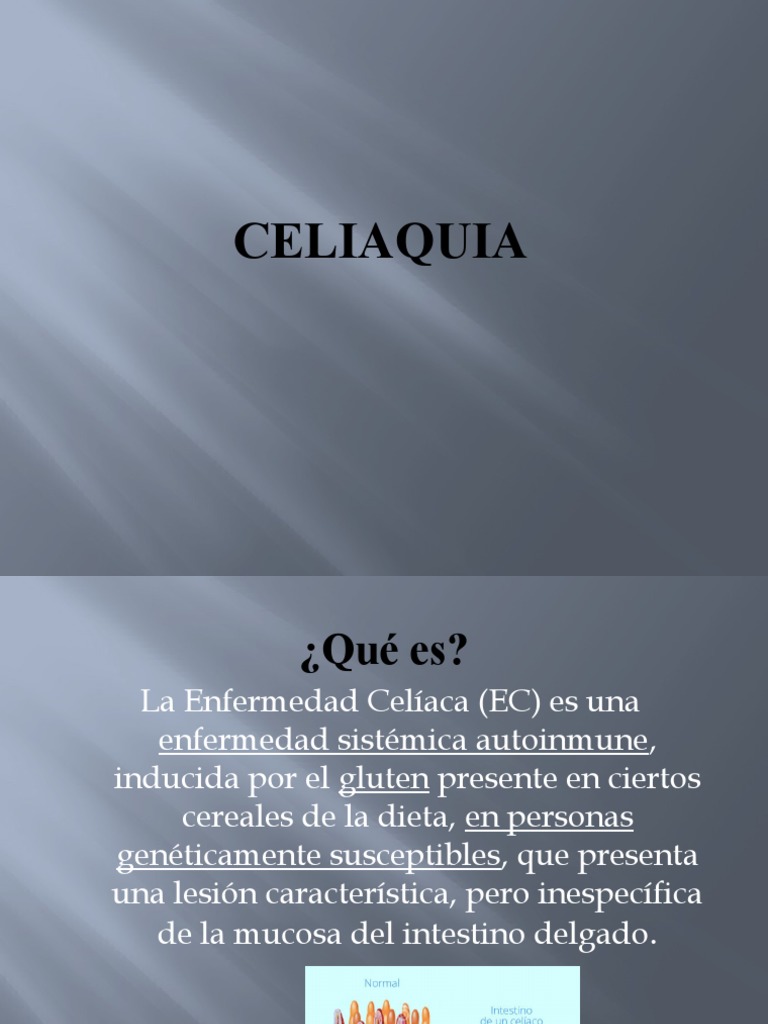C13SF - Celiaquia | PDF | Enfermedad celíaca | Gluten