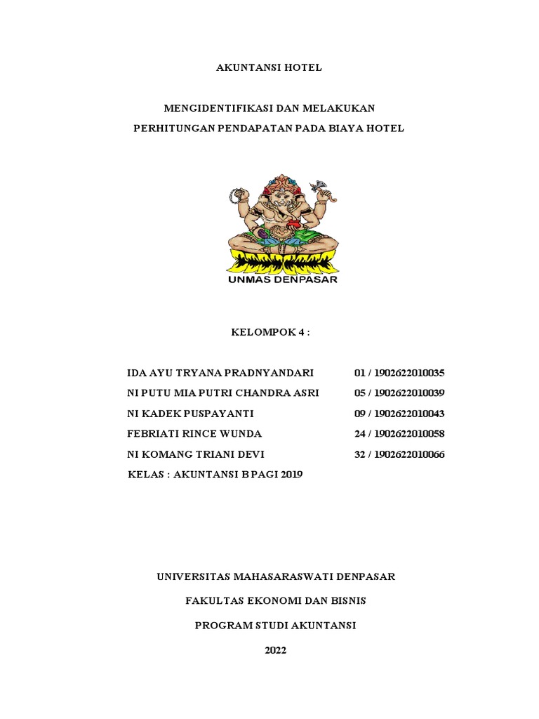 RMK - 5 - Akuntansi Hotel | PDF