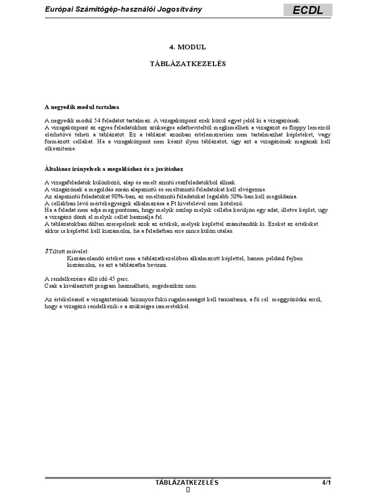 Ecdl 4 | PDF