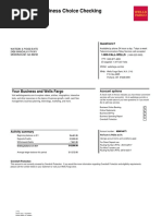 Business Bank Statement Wells Fargo | PDF | Overdraft | Transaction Account