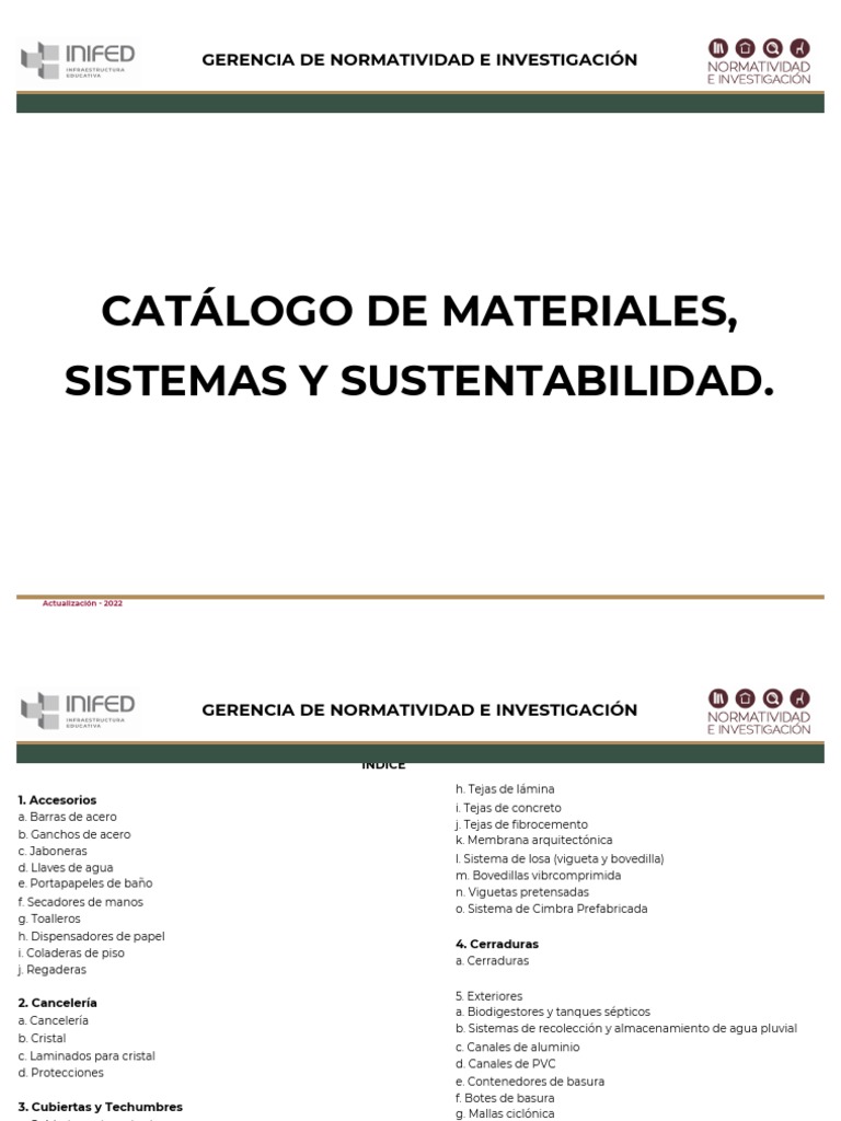 Catalogo de Materiales Sistemas y Sustentabilidad | PDF | Laboratorios ...